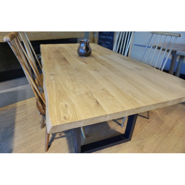 WoodenArtPro Dining Table Oak Live Edge Small | Wayfair