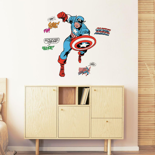 Captain-america-wall-decal | Wayfair
