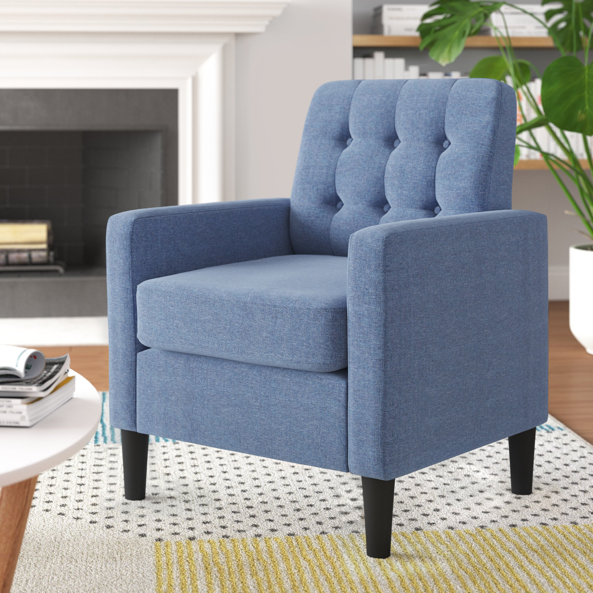 Wade Logan® Tibbie Upholstered Armchair & Reviews | Wayfair