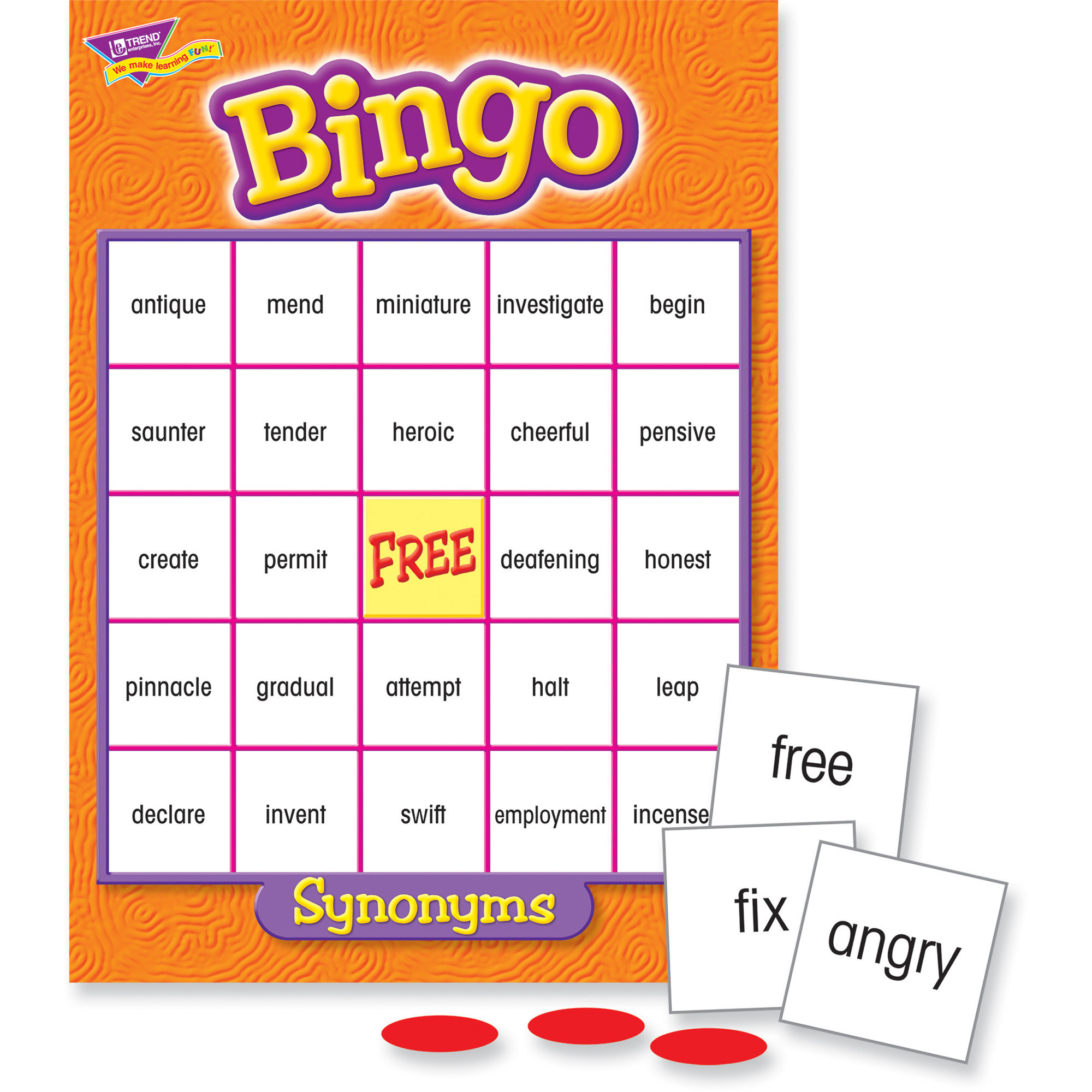Trend Enterprises Synonyms Bingo Game | Wayfair trend-enterprises-synonyms-bingo-game-wayfair