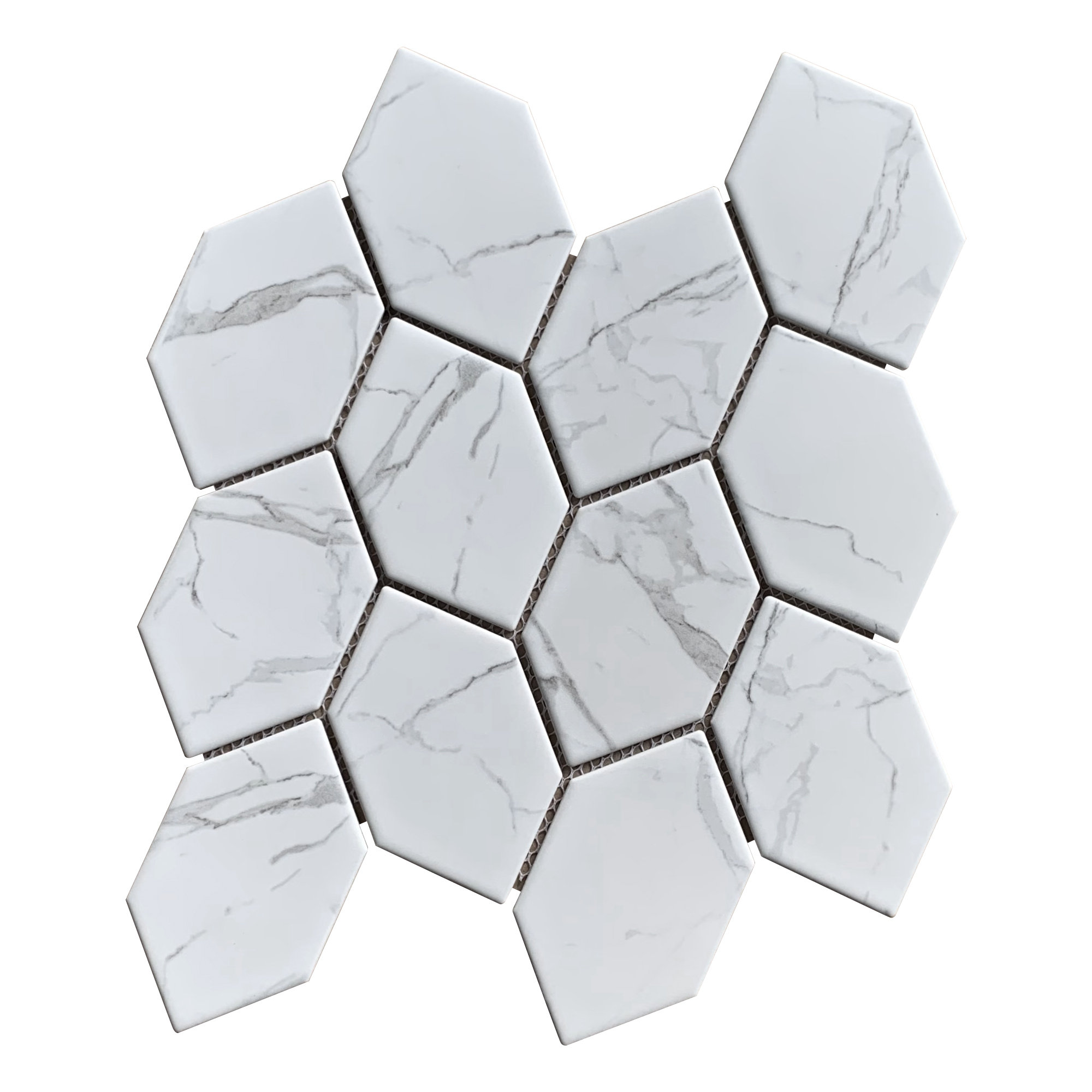 ES Stone 3" x 3" Porcelain Novelty Mosaic Wall & Floor Tile | Wayfair