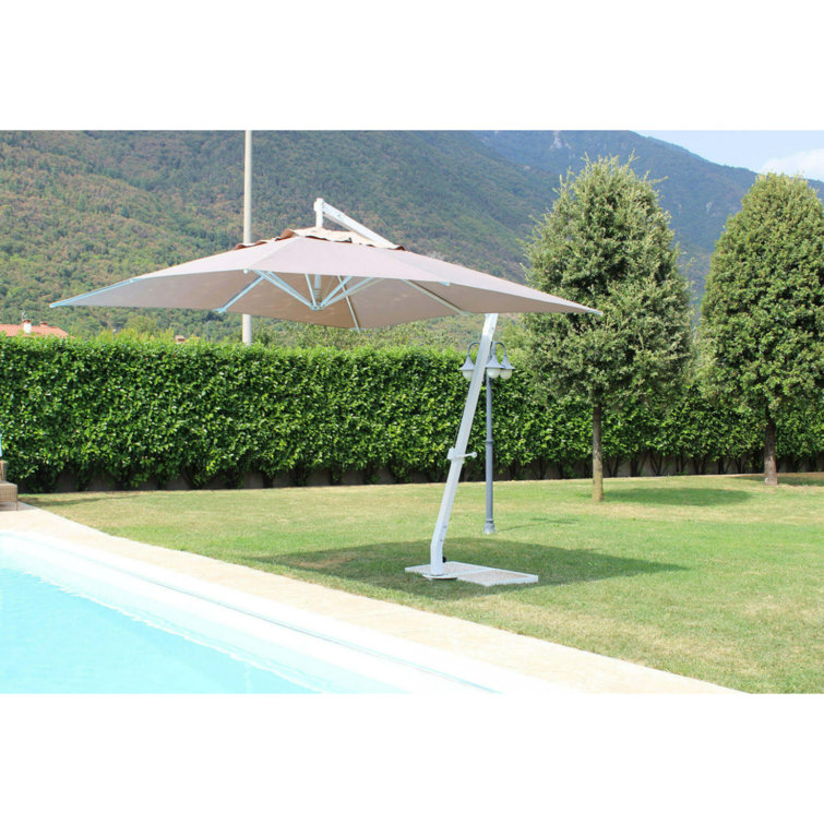 Dakota Fields Anyston 3m x 4m Rectangular Wall Mounted Parasol ...