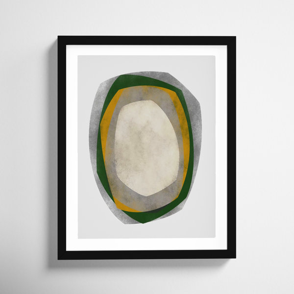 Joss & Main Geode 3 Framed On Paper by Jacques Pilon Painting | Wayfair