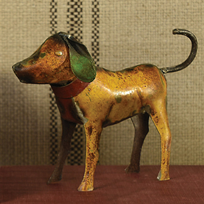 Williston Forge Reuben Metal Dogs Assorted Color Figurine & Reviews ...