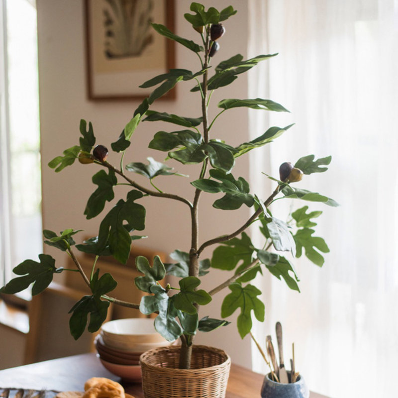 Gracie Oaks Faux Fiddle Leaf Fig Tree | Wayfair