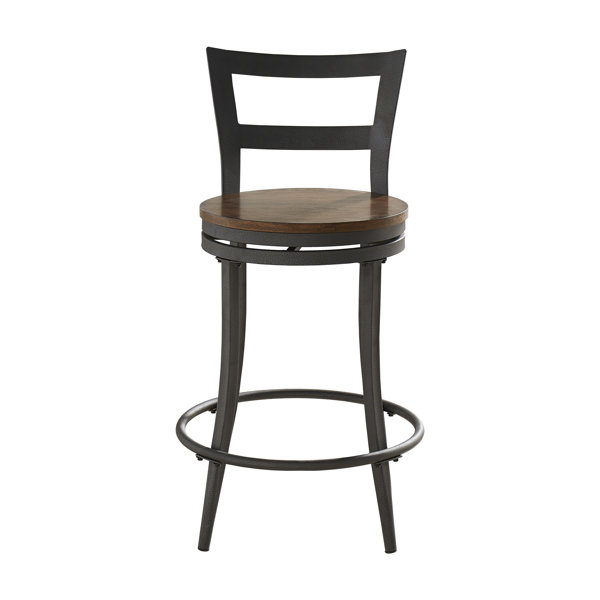 Andover Mills™ Giana Swivel 24'' Counter Stool & Reviews | Wayfair
