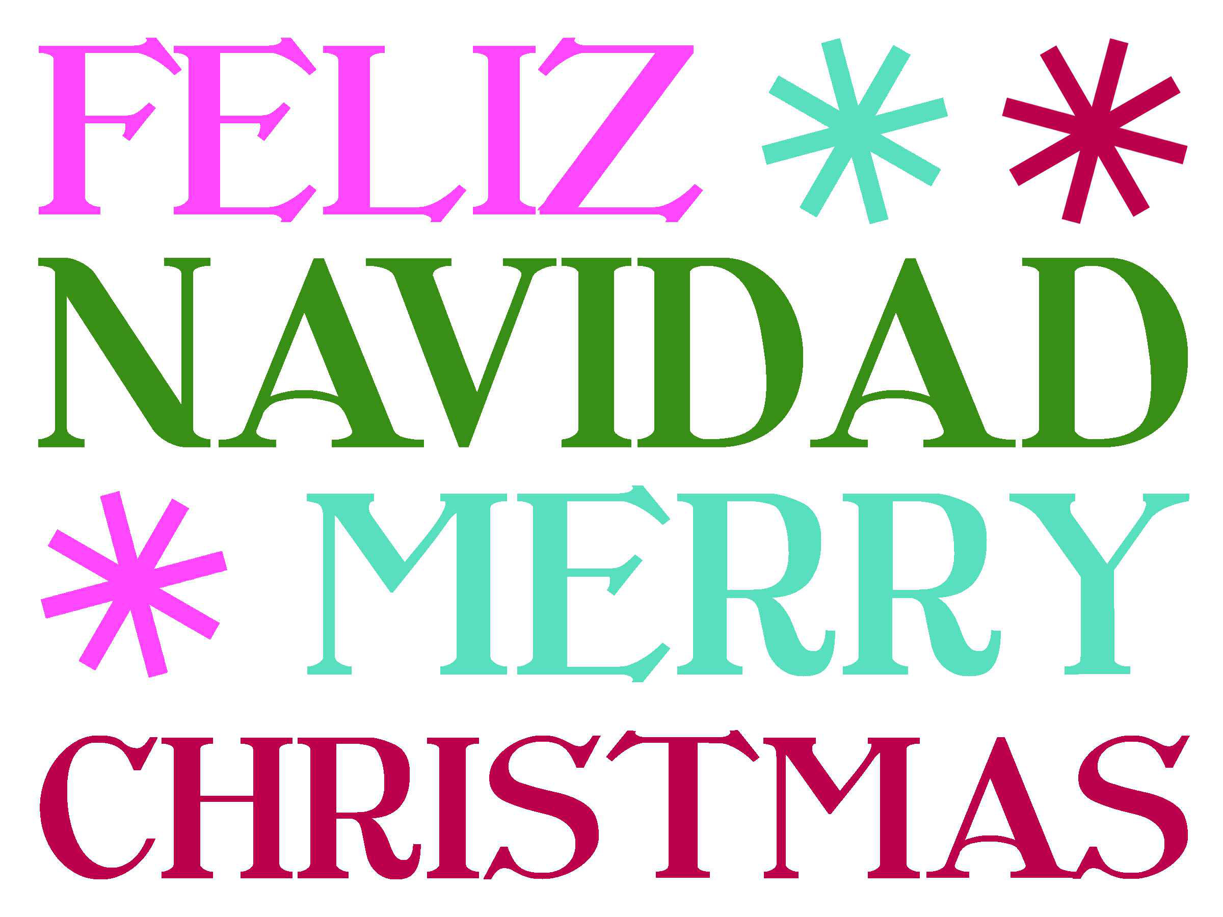 Hokku Designs Feliz Navidad Merry Christmas | Wayfair