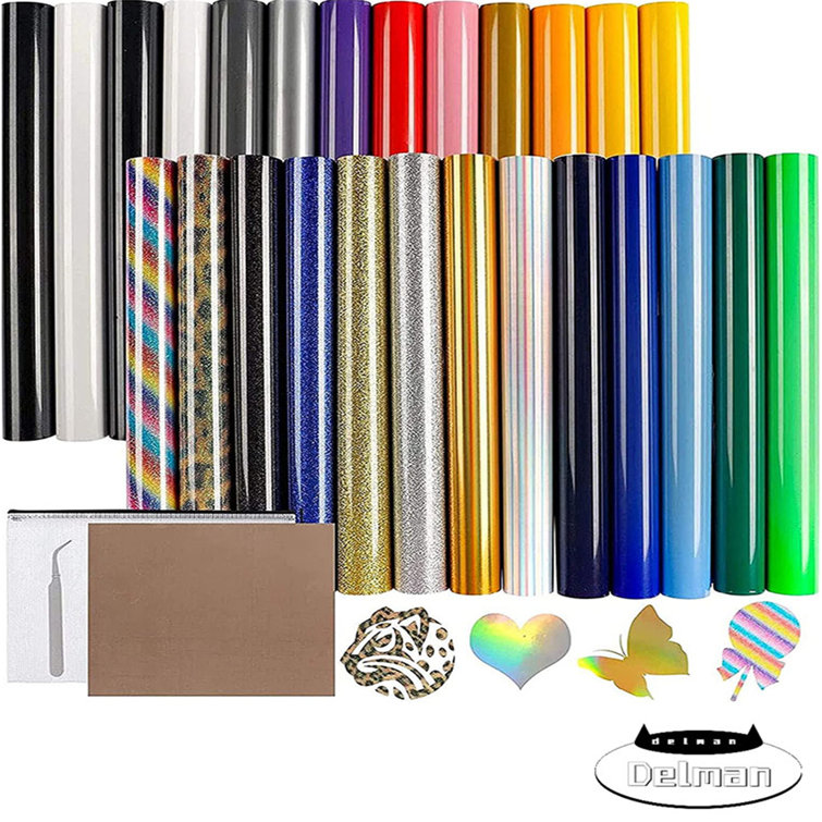 Delman 26Pcs Heat Transfer Vinyl Fabric | Wayfair