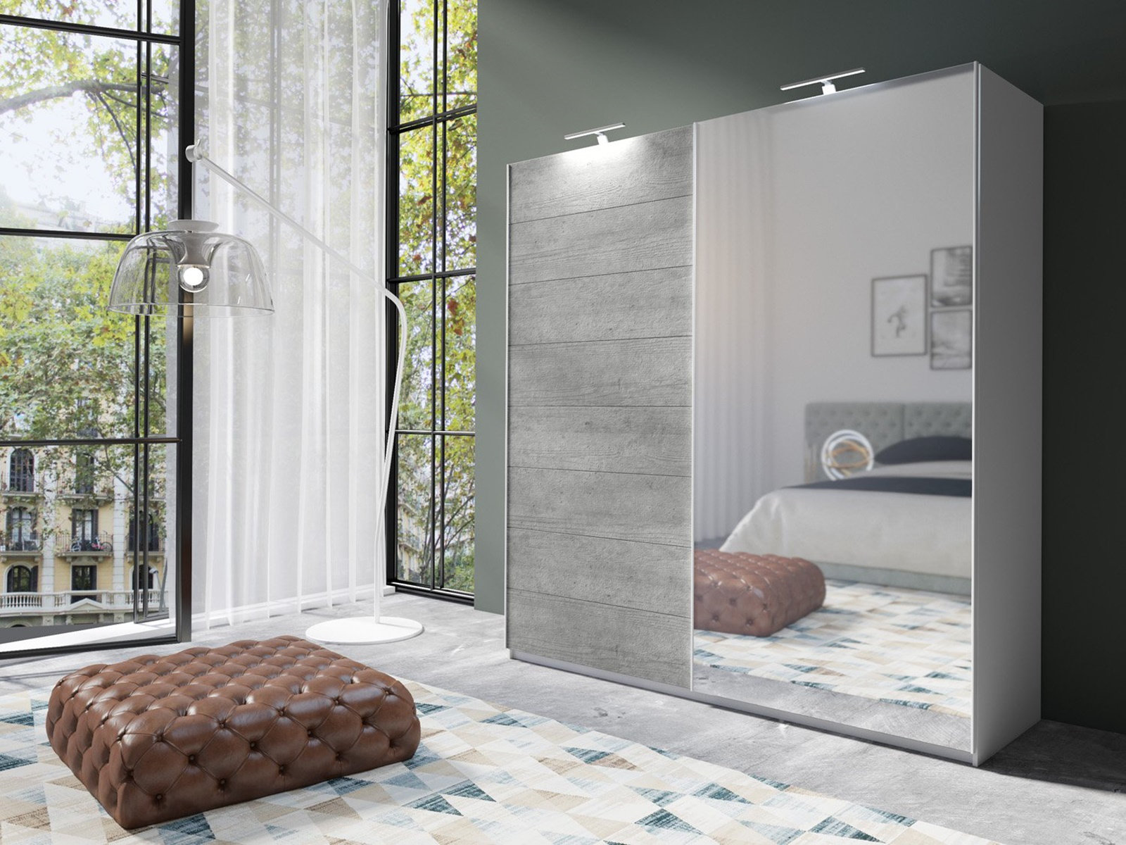 Ivy Bronx 2 Doors Sliding Wardrobe | Wayfair.co.uk