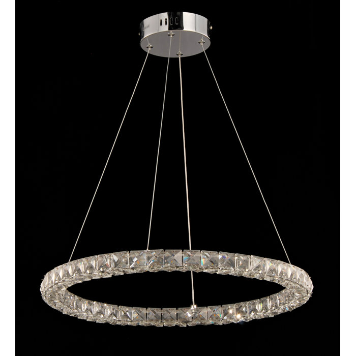 Rosdorf Park Seay 1-Light Crystal LED Chandelier & Reviews | Wayfair.co.uk