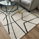 Mercury Row® Goodrow Abstract Mustard/Cream Area Rug & Reviews | Wayfair