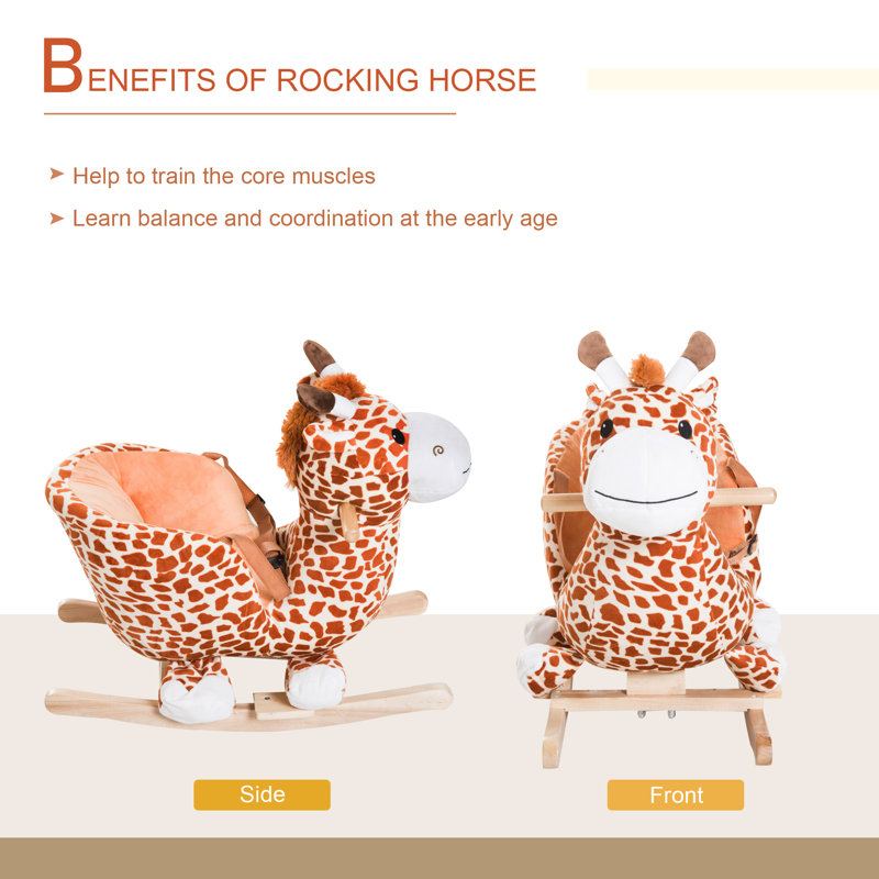 Qaba Giraffe Plush Rocker & Reviews | Wayfair