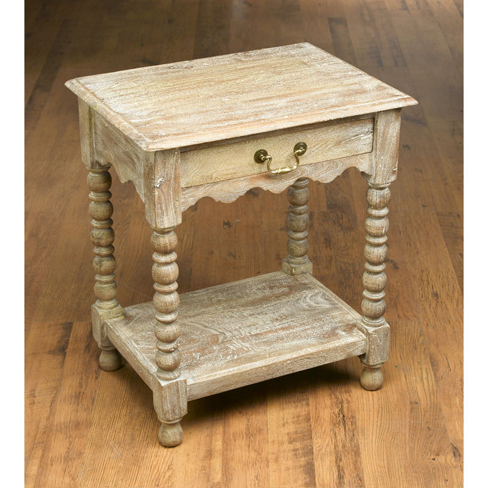 AA Importing 28'' Tall End Table with Storage | Wayfair
