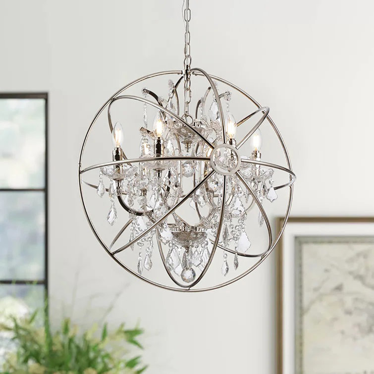 House of Hampton® Edelsten 6 - Light Dimmable Globe Chandelier | Wayfair