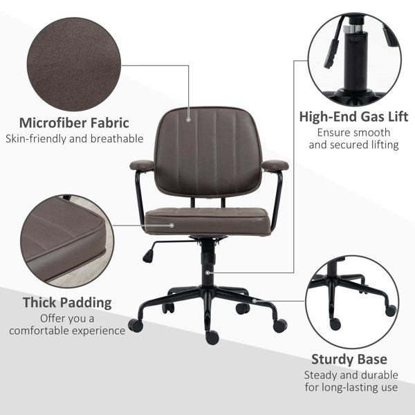 Lark Manor Alieda Microfiber Office Chair | Wayfair