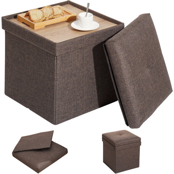 Latitude Run® Upholstered Storage Ottoman | Wayfair