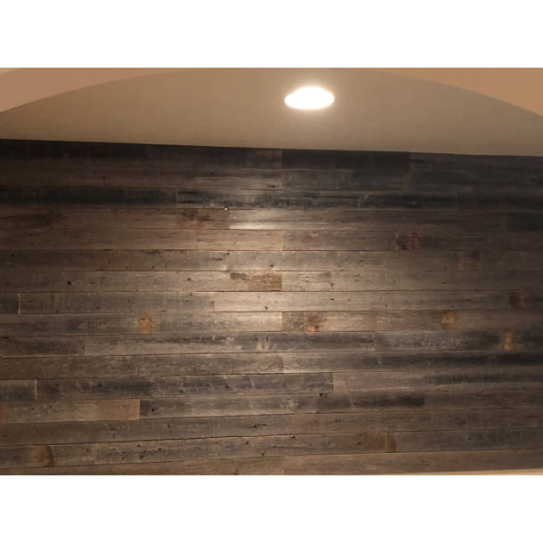 Heirloum(tm) Reclaimed Wood Wall Paneling in Tan & Reviews | Wayfair