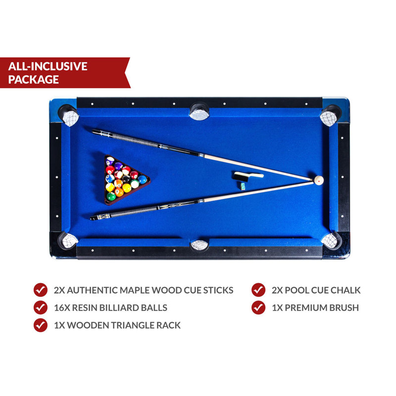 RACK Pool Tables RACK Vega 6-Foot Folding Billiard/Pool Table (Blue ...