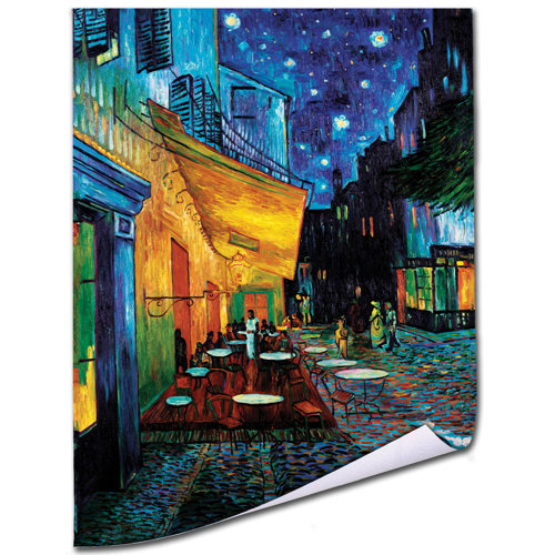 Vault W Artwork Cafe Terrace by Vincent Van Gogh - Unframed Print on ...
