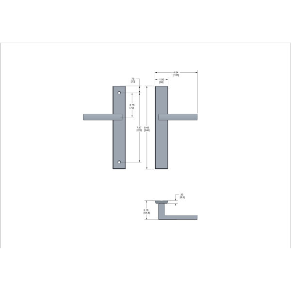 Rockwell Security Rockwell Contemporary Dummy Type Multipoint Handle ...