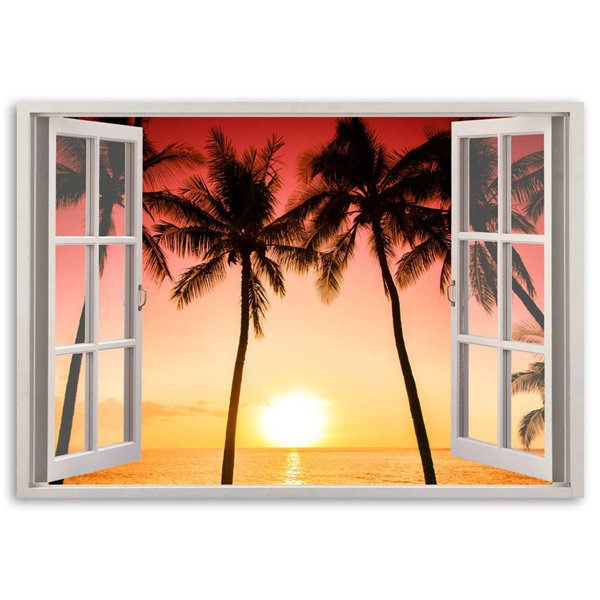 Highland Dunes Canvas print, Window | Wayfair.co.uk
