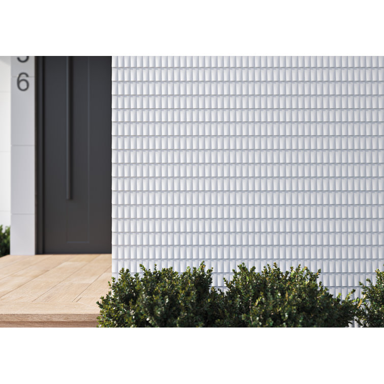 Mirrella 24" x 48" Straight Edge Porcelain Singular Wall & Floor Tile ...