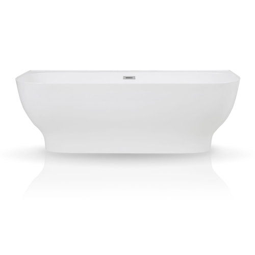StreamlineBath 66.9'' x 31.5'' Freestanding Soaking Solid Surface ...