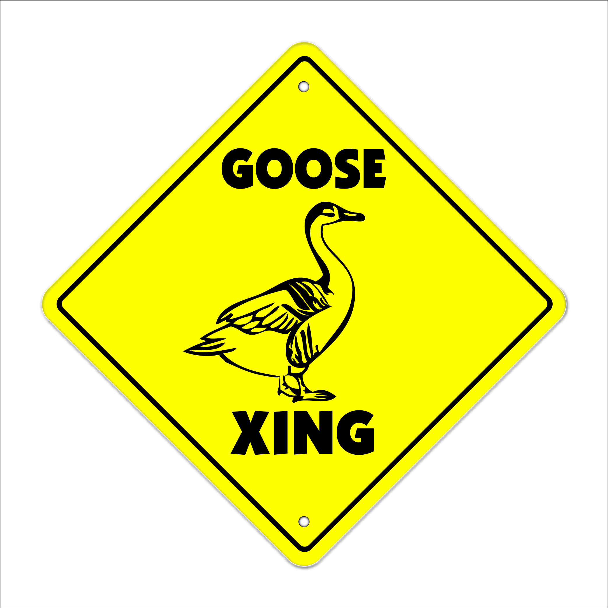 SignMission Goose Crossing Sign Zone Xing Birds Geese Hunter Farm Geese ...