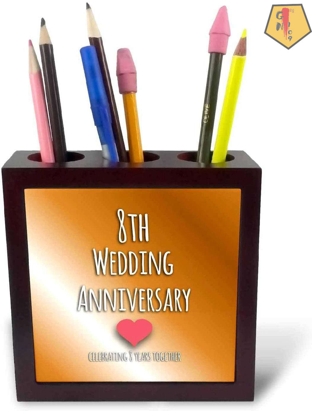 GN109 8Th Wedding Bronze Celebrating 8 Years Together Eighth ...