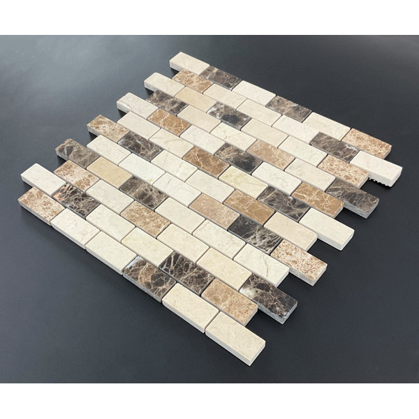 ES Stone 1" x 2" Natural Stone Mosaic Tile | Wayfair