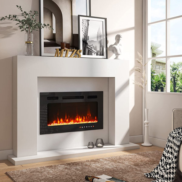 Symple Stuff Aakifa Recessed Electric Fire | Wayfair.co.uk