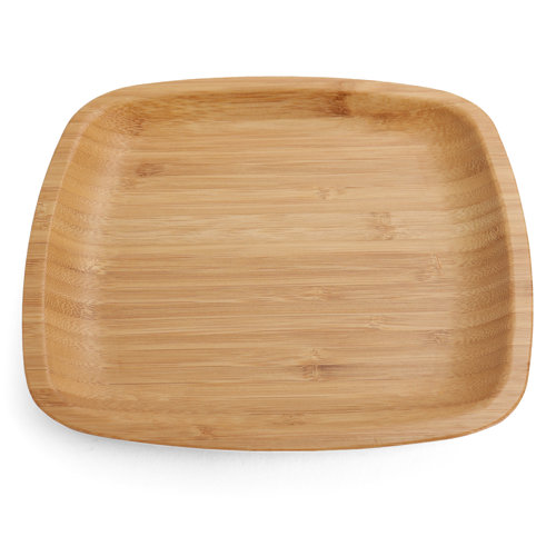 Belari Reusable Bamboo Square Dinner Plate | Wayfair