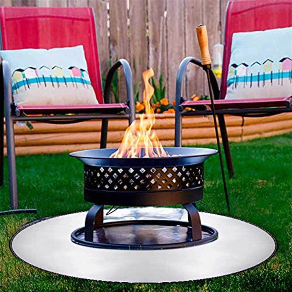 Norbi 24-Inch Diameter Barbecue Mat Non Stick BBQ Grill & Baking Mats ...