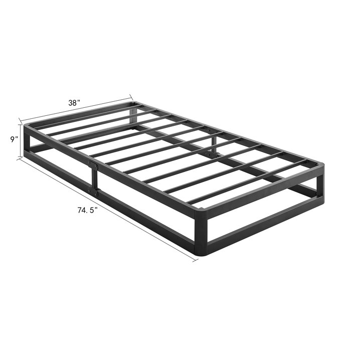 Latitude Run® Claudian Modern Metal Platform Bed Frame with Heavy Duty ...