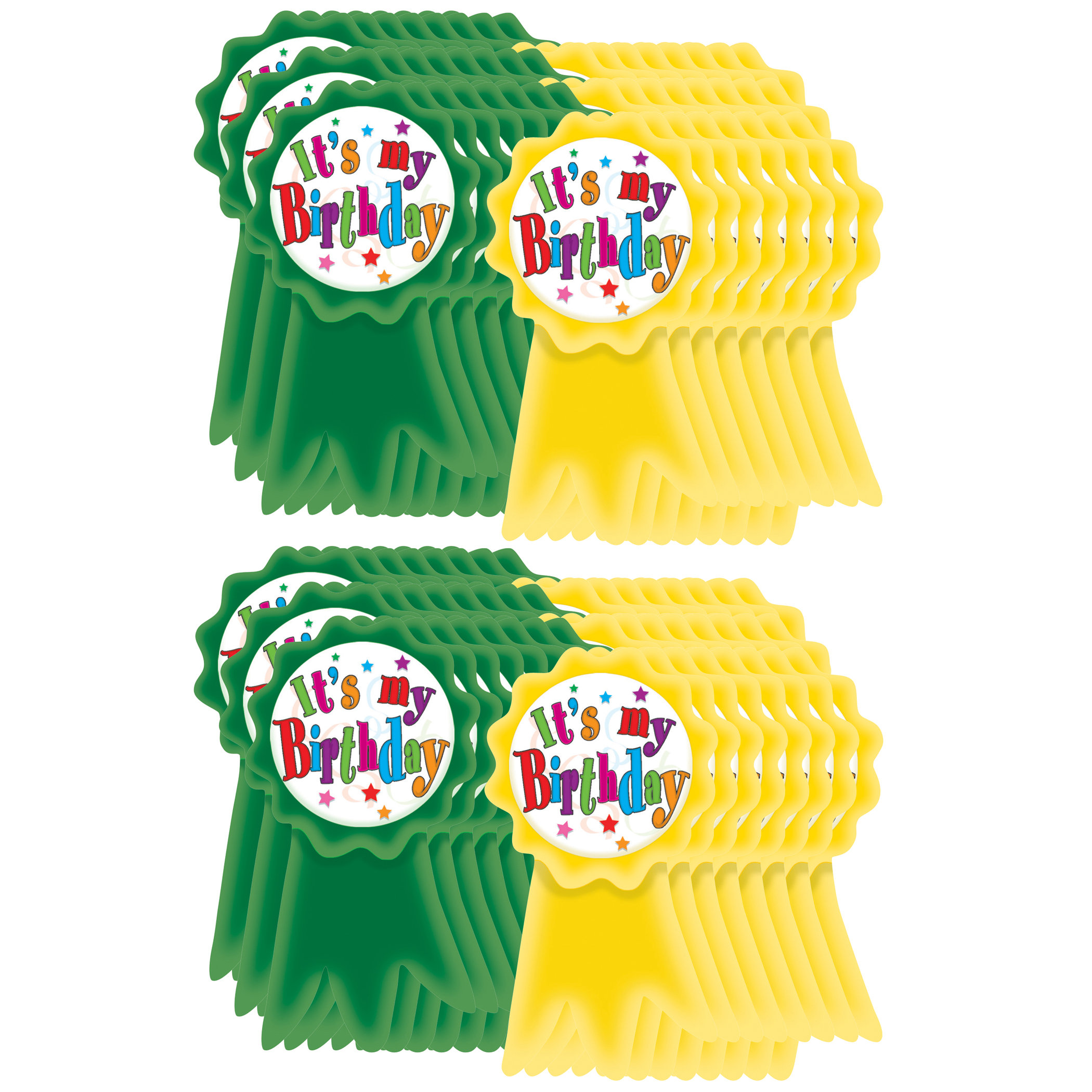 Teacher Created Resources Birthday Ribbons Wear 'Em Badges | Wayfair