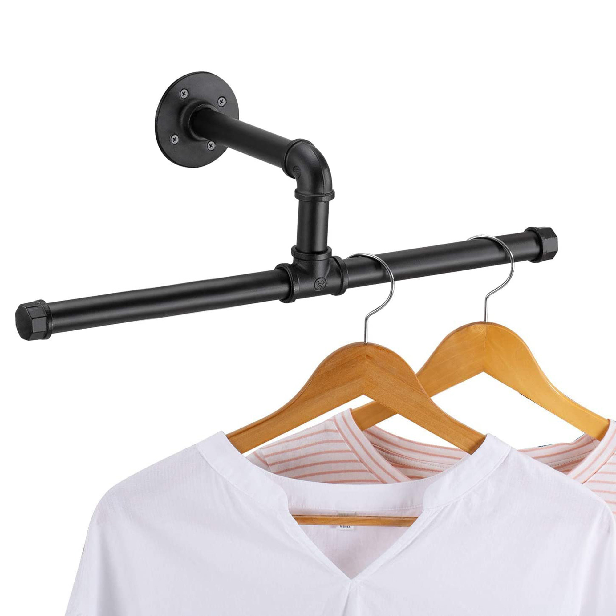 Williston Forge Florine 19.7'' Wall Mounted Clothes Rack | Wayfair