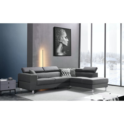 Orren Ellis Derya 2 - Piece Upholstered Sectional & Reviews | Wayfair