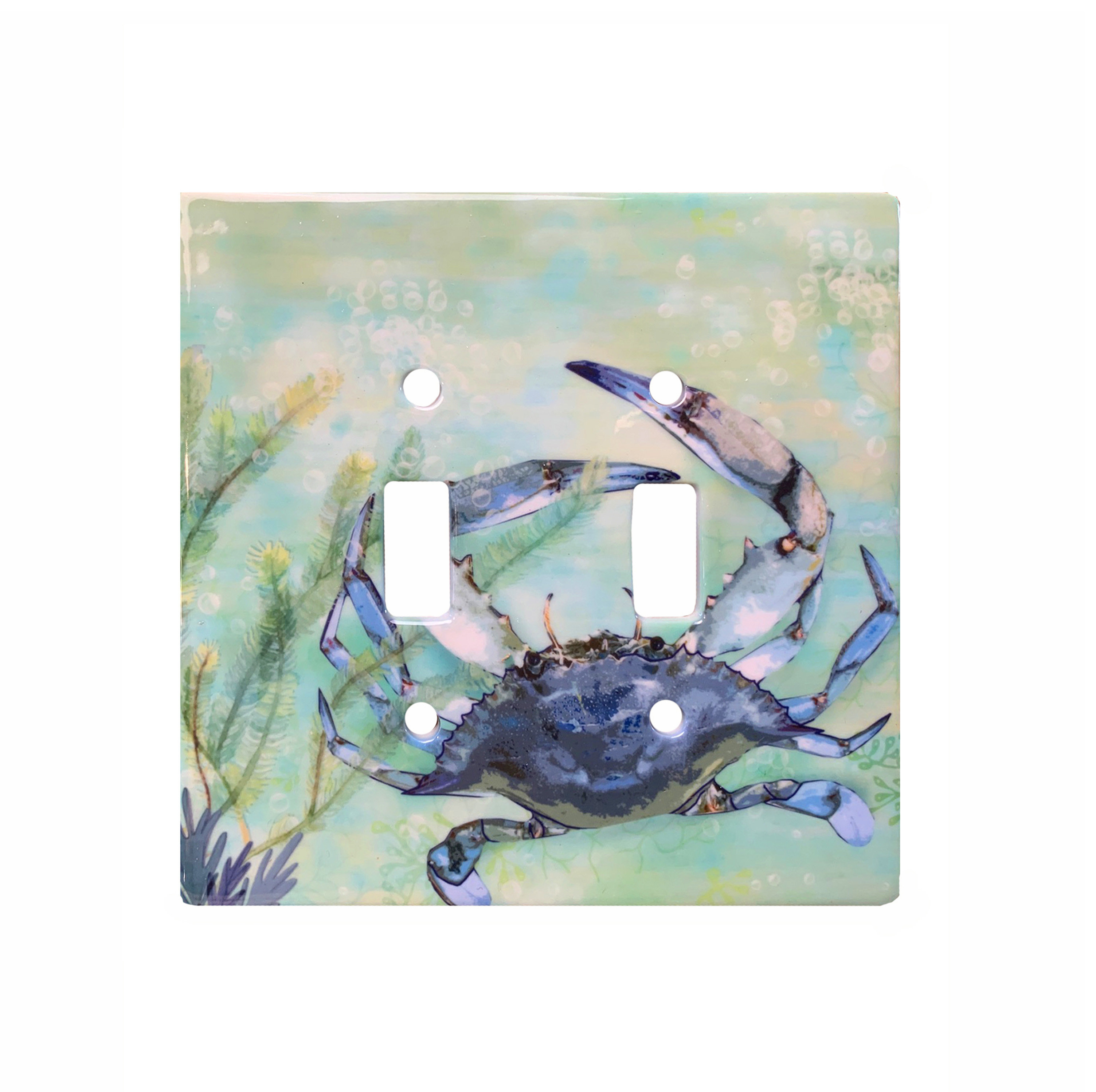 Rightside Design Crab 2-Gang Toggle Light Switch Wall Plate | Wayfair