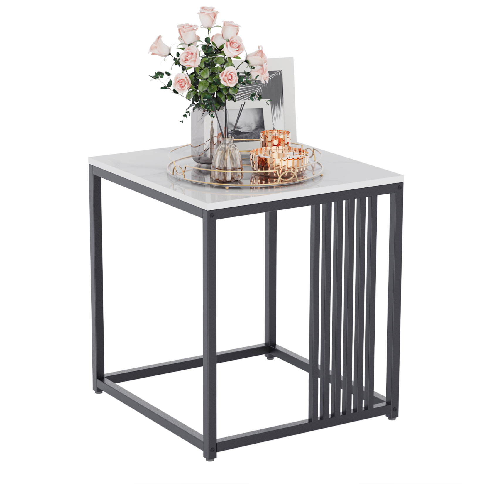 Ebern Designs Leocadio 17.7'' Tall Frame End Table | Wayfair