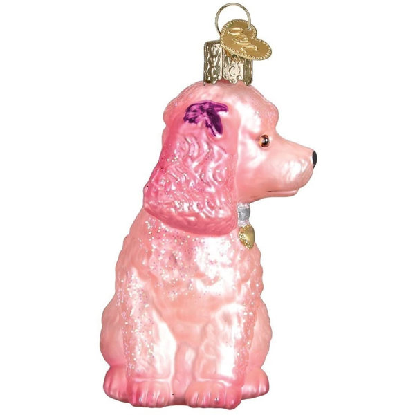 Hashtag Home Pink Poodle Hanging Figurine Ornament & Reviews | Wayfair