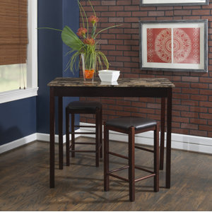 Winston Porter Loria 2- Person Counter Height Dining Set & Reviews ...