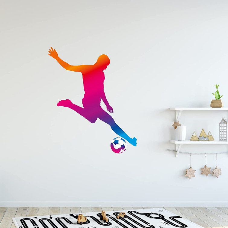 Ebern Designs Football Multicoloured Wall Sticker | Wayfair.co.uk
