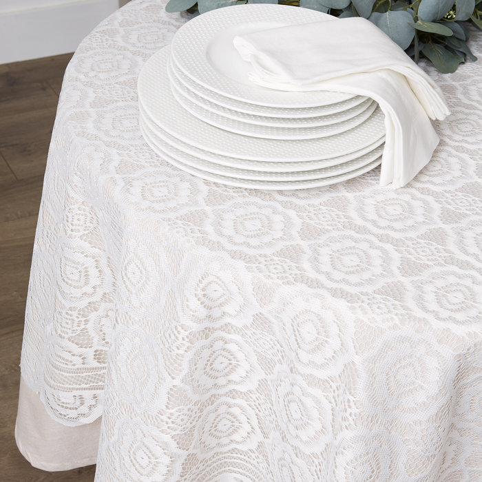 Ophelia & Co. Indiana Round Lace Tablecloth & Reviews | Wayfair