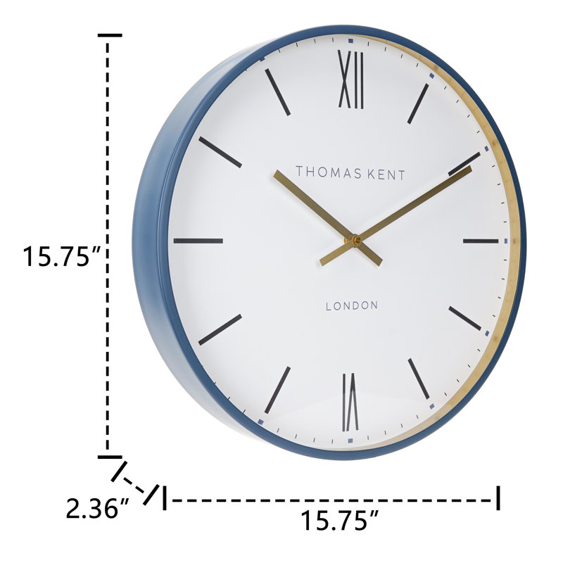 Mike & Melissa Metal Wall Clock | Wayfair