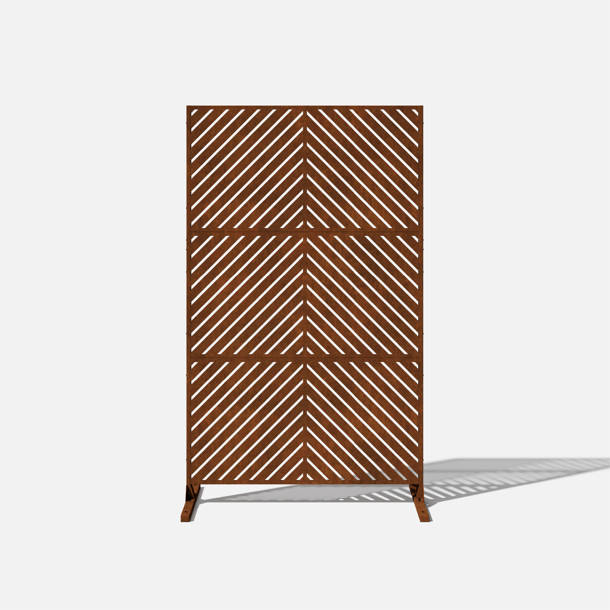 Fency 6.5 ft. H x 4 ft. W Privacy Screen Metal Fence Panel & Reviews ...