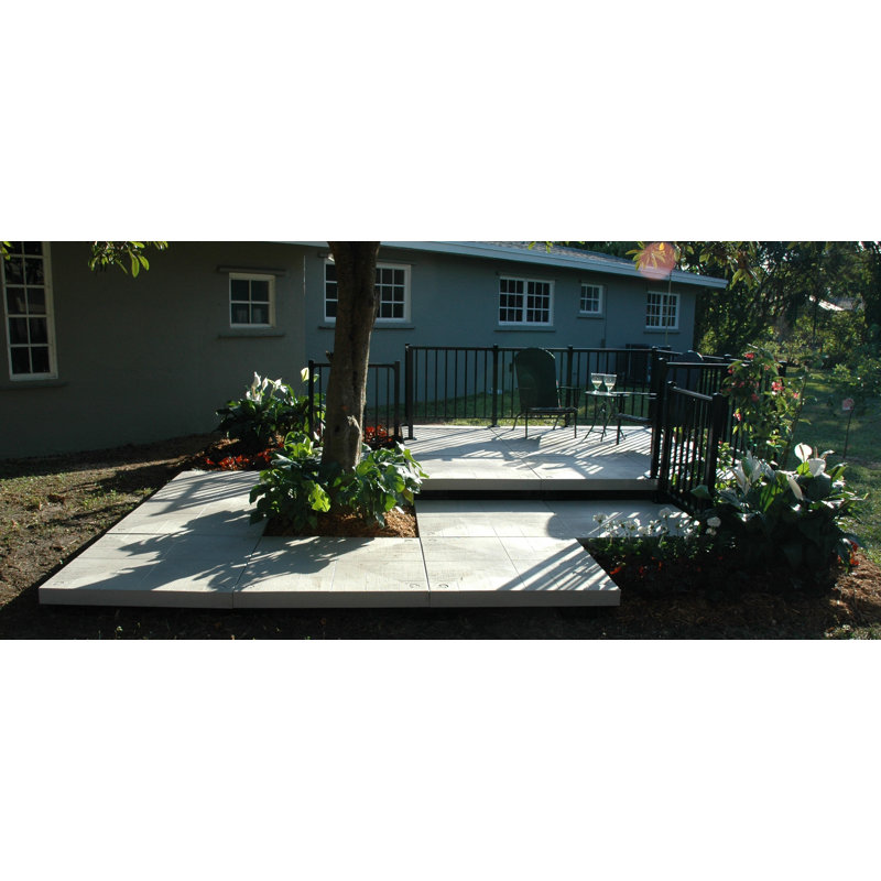 Udecx 120'' x 120'' Composite Patio Deck Tile Starter Kit & Reviews ...