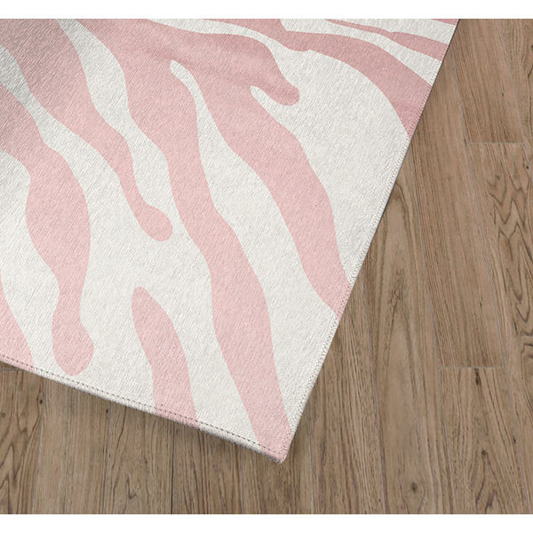 Bless international Arcisz Performance Pink/Beige Rug | Wayfair