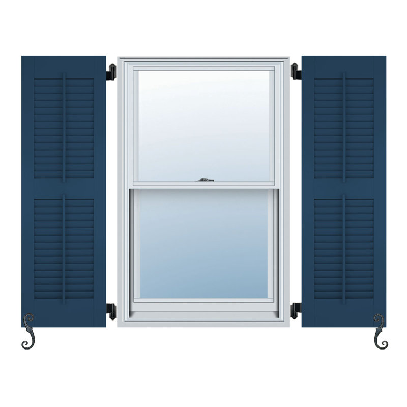 AtlanticPremiumShutters Atlantic Architectural Two Equal Louver W/Faux ...
