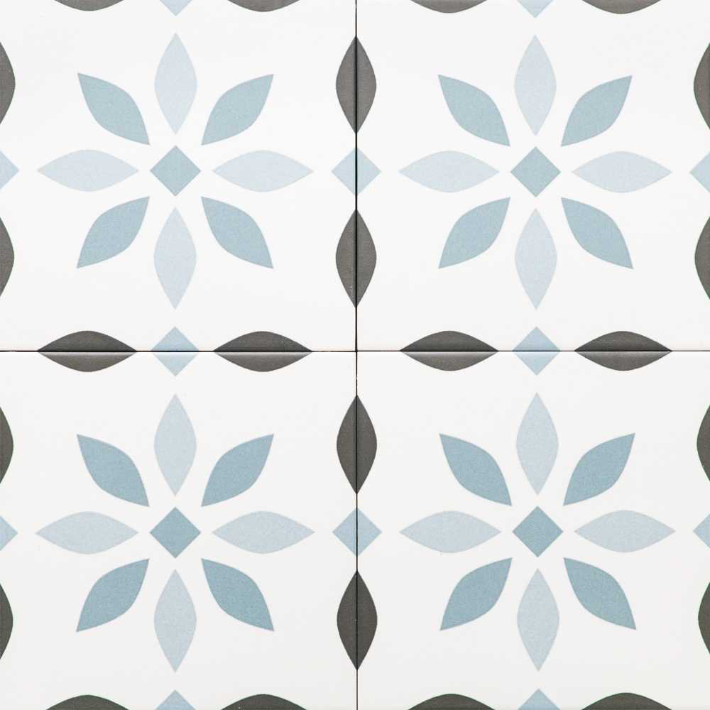 Long Island Mosaics & Tile Snowflakes 8.7" X 8.7" Singular Tile Wall ...