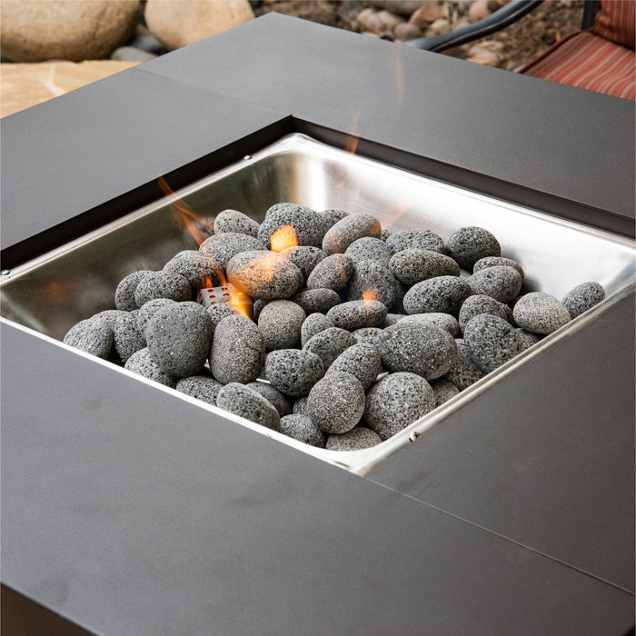 Fire Pit Essentials Hand-Picked Round Pebbles Fire Pit Lava Rocks ...